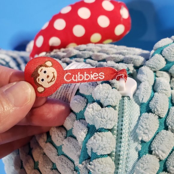 Cubbies | Toys | Cubbies Blue Polka Dot Barkley Bone Sensory Dog Plush ...